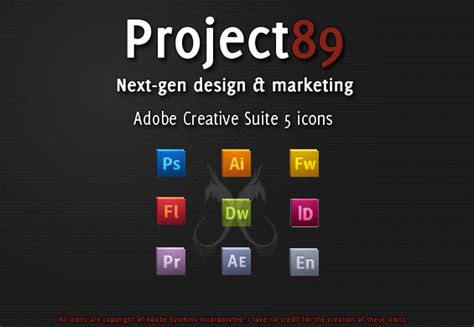 Adobe Cs5 Icons By Project89 By Project89designs On Deviantart