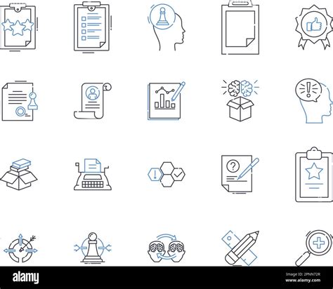 Workplace And Environment Line Icons Collection Collaboration Efficiency Productivity