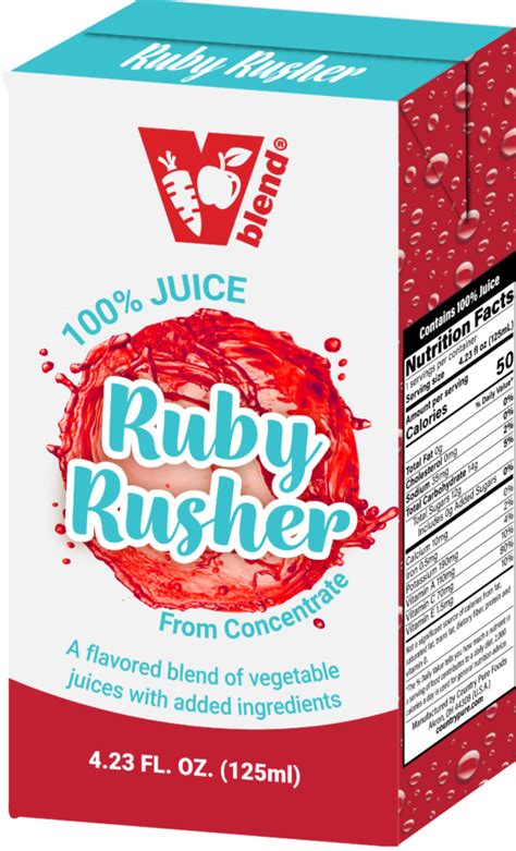 VBlend Ruby Rusher Juice Box Country Pure