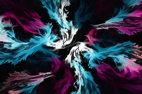Premium Ai Image Abstract Fractal Background