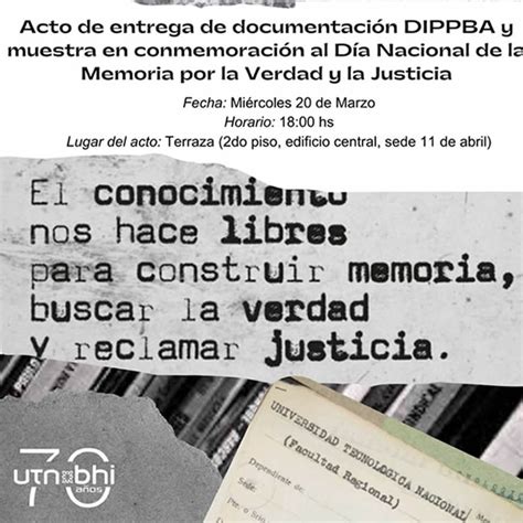 Acto de entrega de documentación DIPPBA y muestra en conmemoración al