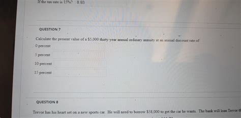 Solved If The Tax Rate Is 15 8 93 QUESTION 7 Calculate The Chegg Com