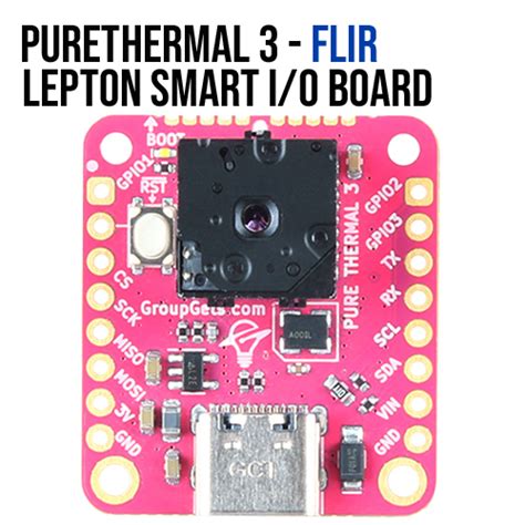 purethermal 3 flir lepton smart i o board micro robotics