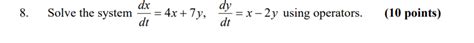 solved differential equations use d operator method show