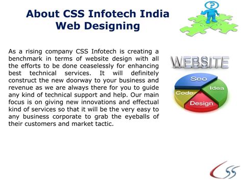 Ppt Web Designing And Development Css Infotech India Powerpoint Presentation Id6759504