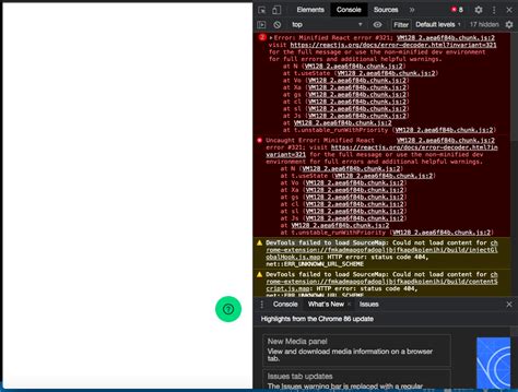 Javascript Hard Dealing With Error Minified React Error 321
