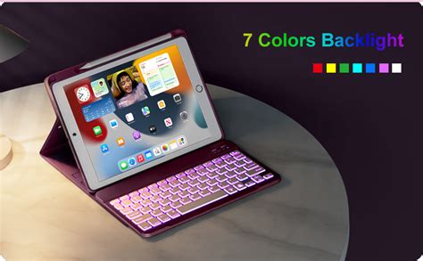 Amazon Com Hamile Ipad Th Generation Case With Keyboard Inch Backlit Wireless