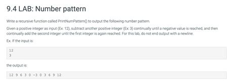solved write a recursive function called printnumpattern