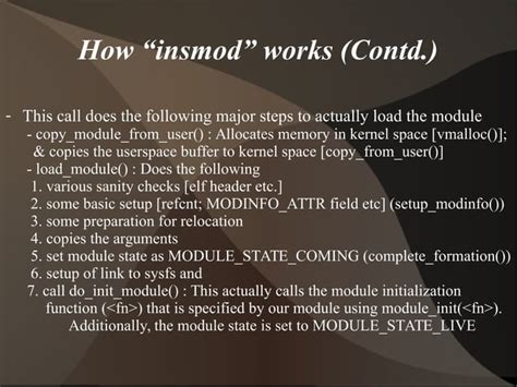 Introduction To Linux Kernel Modules Pdf Operating Systems