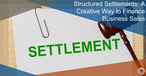 Structured Settlements A Creative Way To Finance Business Sales