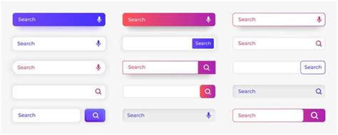 premium vector web search website finding field box with cursor and