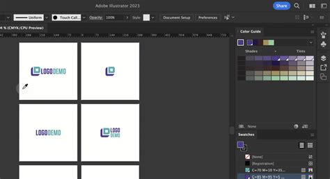 finding color palette inspiration directly in adobe illustrator logo