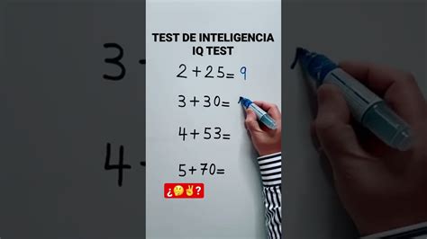 IQ TEST TEST IQ Test De Inteligencia YouTube