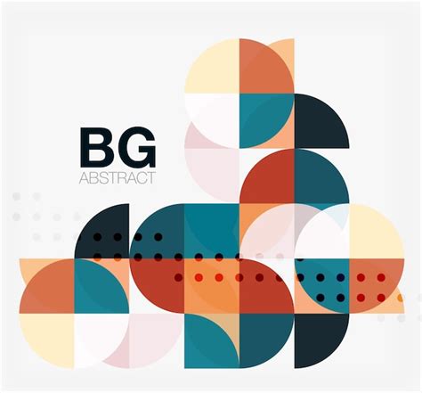 Premium Vector Vector Geometric Circle Abstract Background Vector