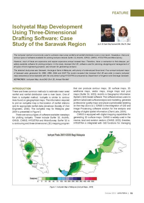 Pdf Isohyetal Map Development Using Three Dimensional Drafting
