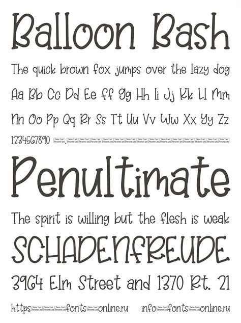 Balloon Bash Font