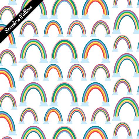 Premium Vector Rainbow Seamless Pattern