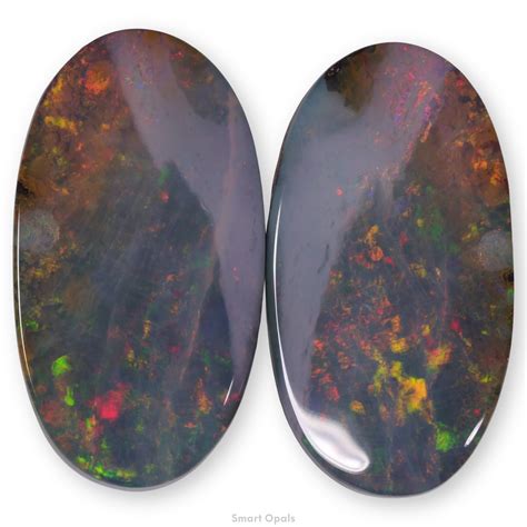 Boulder Opal Pair 8 Cts 33630 Smart Opals