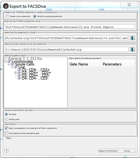 Diva Integration Flowjo Documentation Flowjo Documentation