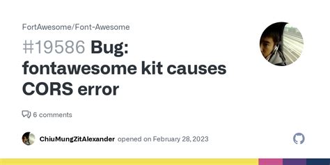 Bug Fontawesome Kit Causes Cors Error · Issue 19586 · Fortawesome