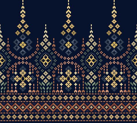 Colorful Bead And Thread Pattern Illustration
