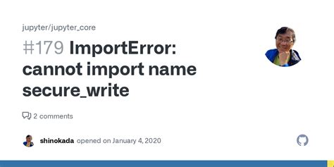 importerror cannot import name secure write · issue 179 · jupyter