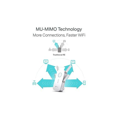 Tp Link Mesh Wifi Range Extender Ac Dual Band Wi Fi Router Re White