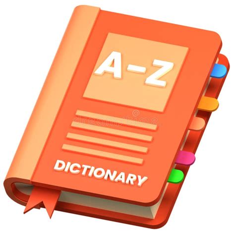 Dictionary 3d Icon Stock Illustration Illustration Of Text 355305352