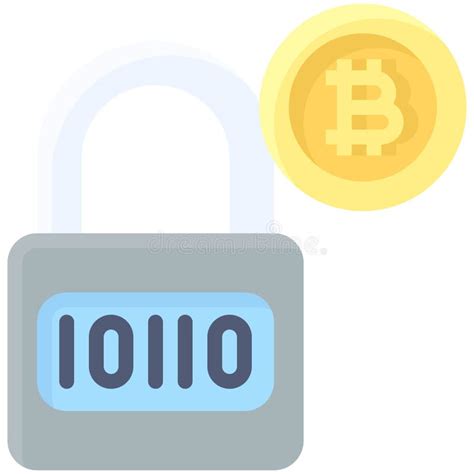 Binary Encryption Icon Cryptocurrency Related Vector Stock Vector