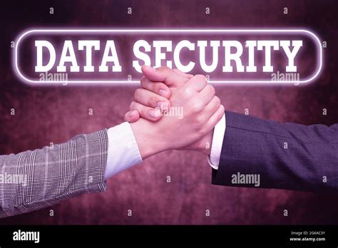 Writing Displaying Text Data Security Business Showcase Protected Important An Individualal