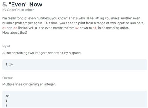 Solved 5 Even Now By Codechum Admin Im Really Fond Of