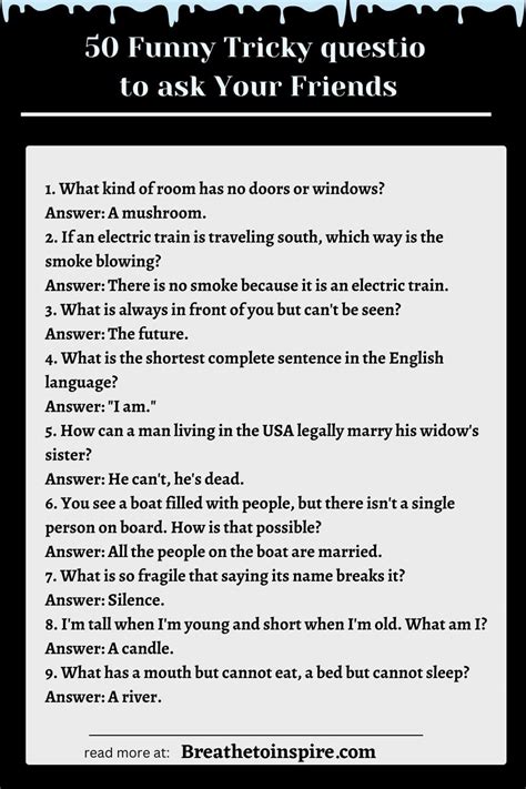 50 Funny Trick Questions To Ask Your Boyfriend Girlfriend Friends