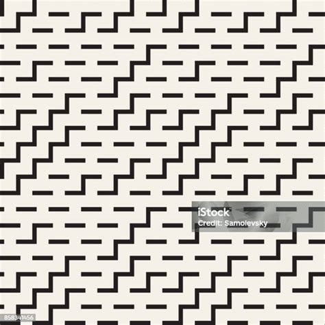 불규칙 한 미로 모양 기와 현대 그래픽 디자인입니다 원활한 흑백 패턴 벡터 0명에 대한 스톡 벡터 아트 및 기타 이미지 0명