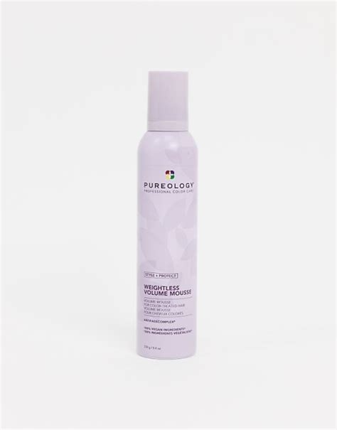 Pureology Style And Protect Weightless Volume Mousse 241g Asos