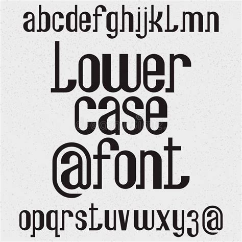 Lower Case Font Black Lowercase Letters Stock Vector Illustration Of Stylish Symbol 115721346
