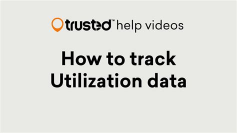 How To Track Utilization Data Youtube