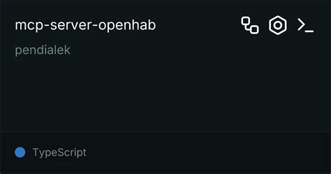 mcp server for openhab glama