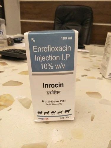 10 Enrofloxacin Injection Ip Packaging Type Box Packaging Size 100