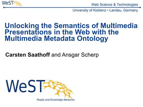 unlocking the semantics of multimedia presentations in the web with the