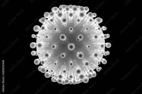 Hiv Virus Under Microscope