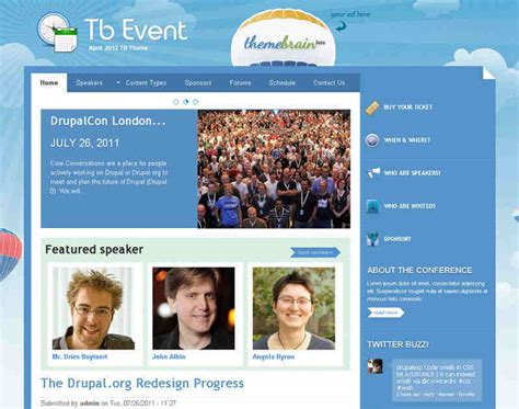 12 Best Event Drupal Themes And Templates Free Website Templates