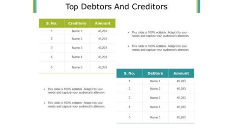 Debtors PowerPoint Templates Slides And Graphics