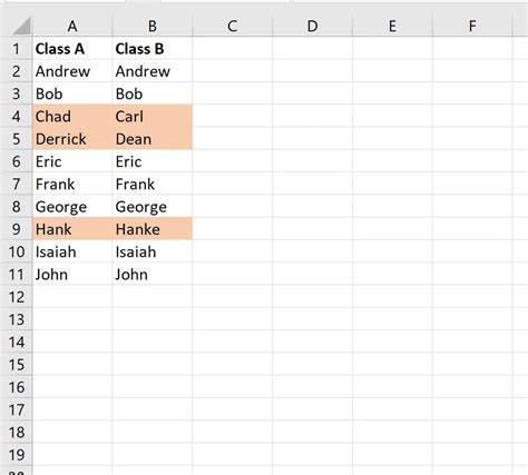 excel：如果两个单元格不相等，则应用条件格式 statorials