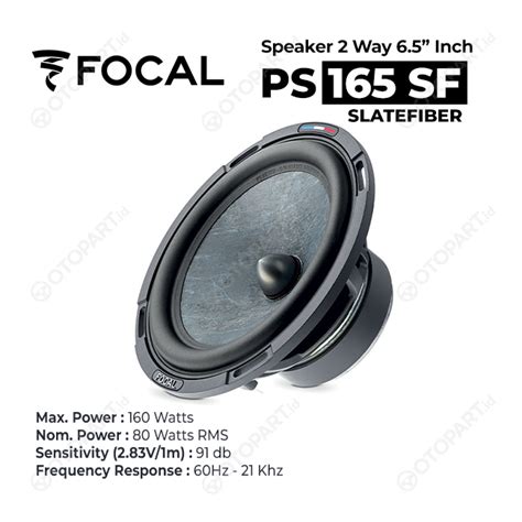Speaker FOCAL Slatefiber PS 165 SF Split 2 Way Kit 6.5″ inch - Maistro ...