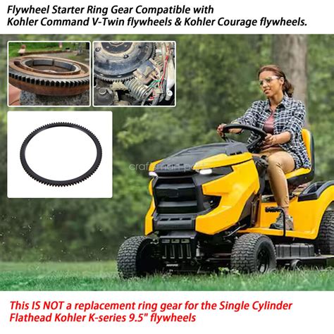 NEW Flywheel Starter Ring Gear For Kohler Command V-Twin & Kohler ...