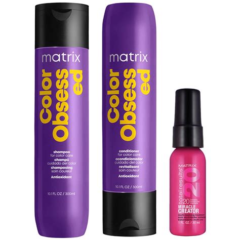 Matrix Color Obsessed Shampoo Conditioner And Miracle Creator 20
