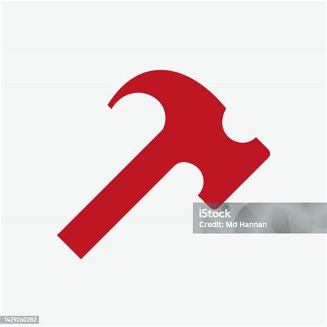 웹 컴퓨터 및 모바일 응용 프로그램을위한 해머 아이콘 벡터 템플릿 건설 산업에 대한 스톡 벡터 아트 및 기타 이미지 건설 산업 공구상자 나사돌리개 Istock