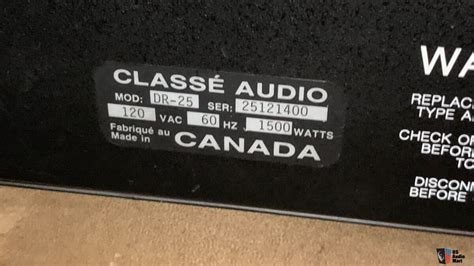 Classé Dr 25 Power Amplifier Photo 4025620 Us Audio Mart