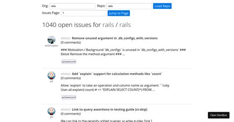Rsk Github Issues Example Codesandbox