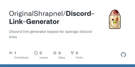 GitHub OriginalShrapnel Discord Link Generator Discord Link Generator Bypass For Operagx